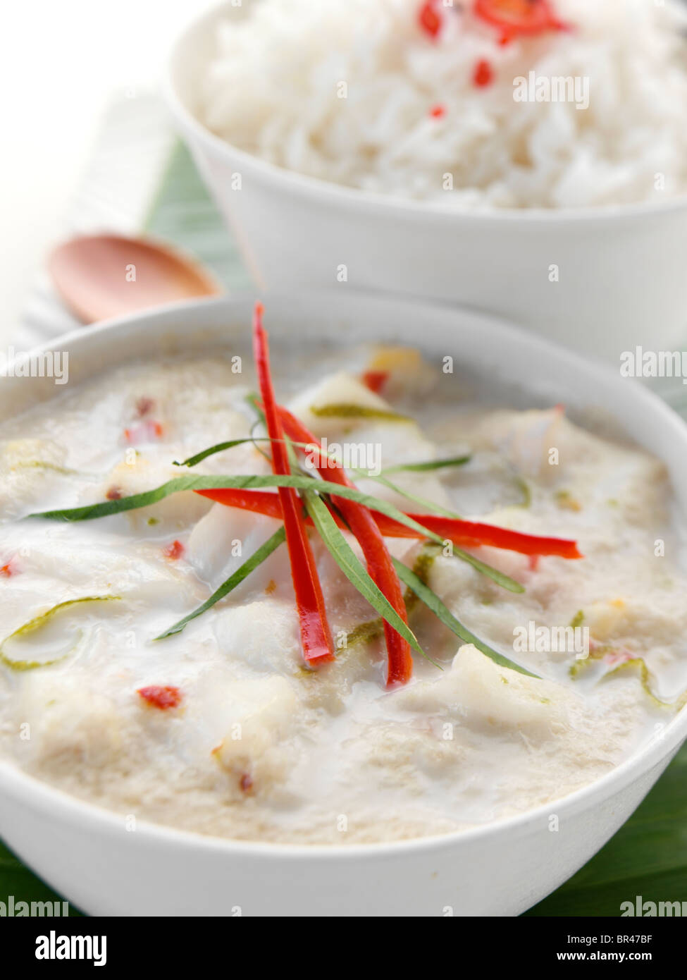 Individual portion of Fish Amok Cambodian cuisine Stock Photo - Alamy