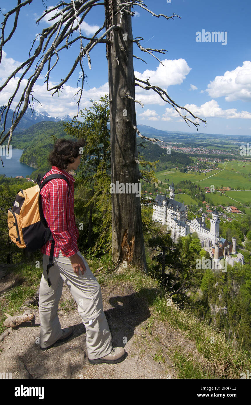 Neuschwanstein Castle and Forggensee, Bavaria, Germany, Europe Stock ...