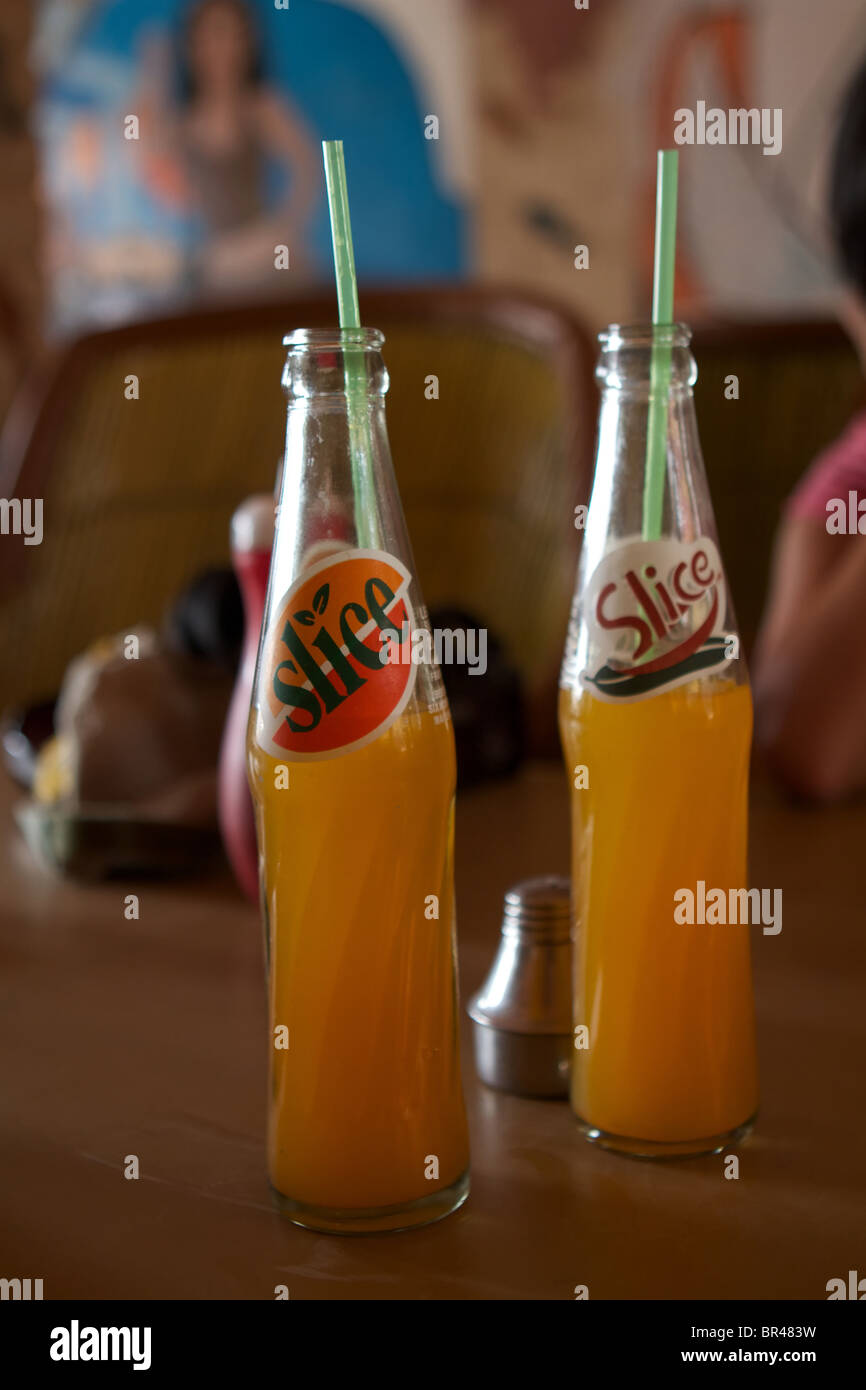 glasse bottles of slice Stock Photo - Alamy