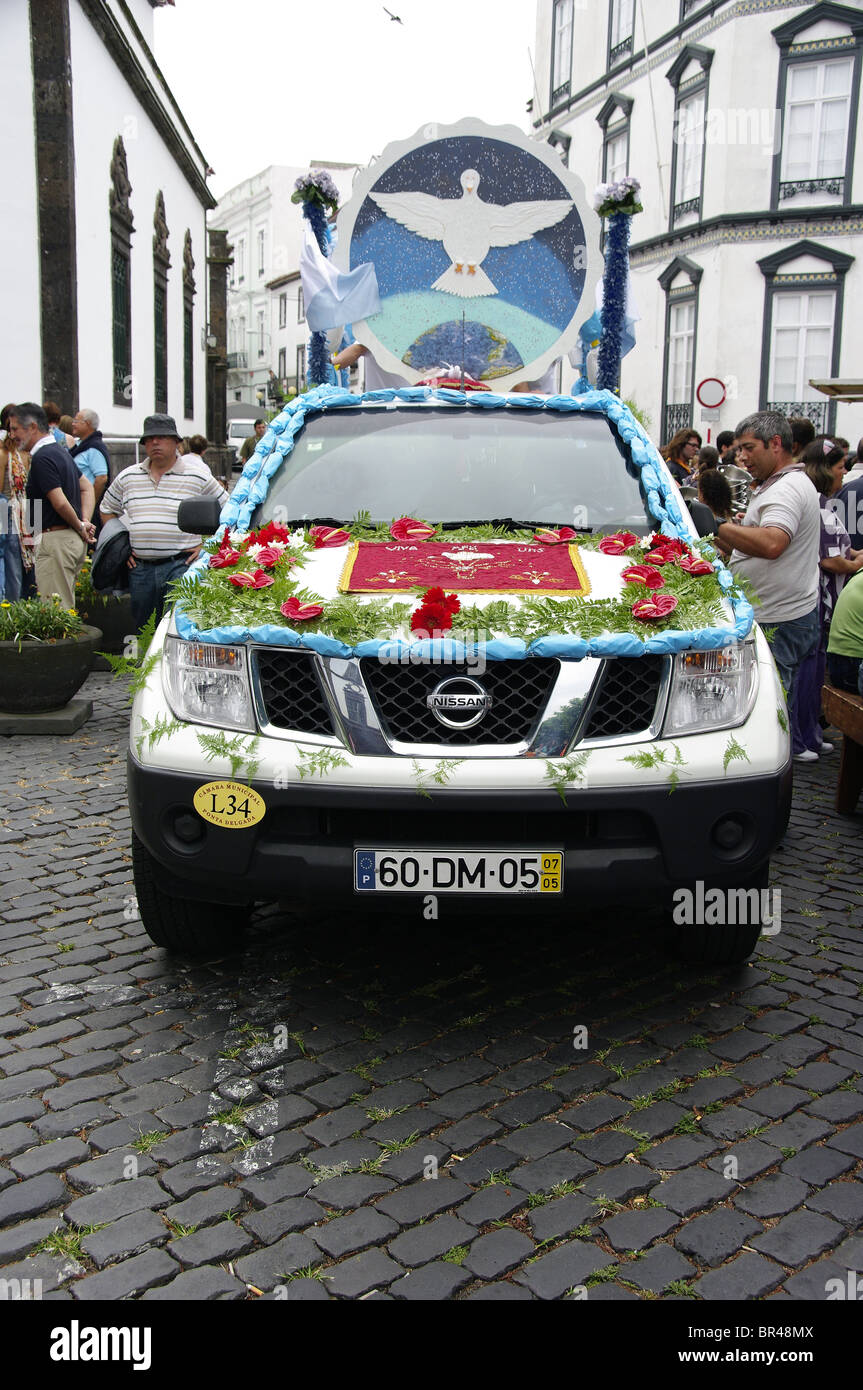 ethnographic festivities of the holy ghost / spirit in the Azores Stock ...