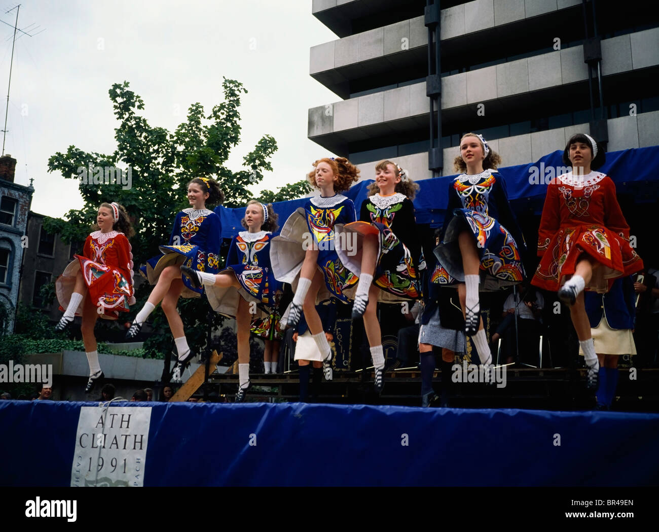 Dublin, Co Dublin, Ireland, Dame Street, Street Carnival, Irish Dancing ...