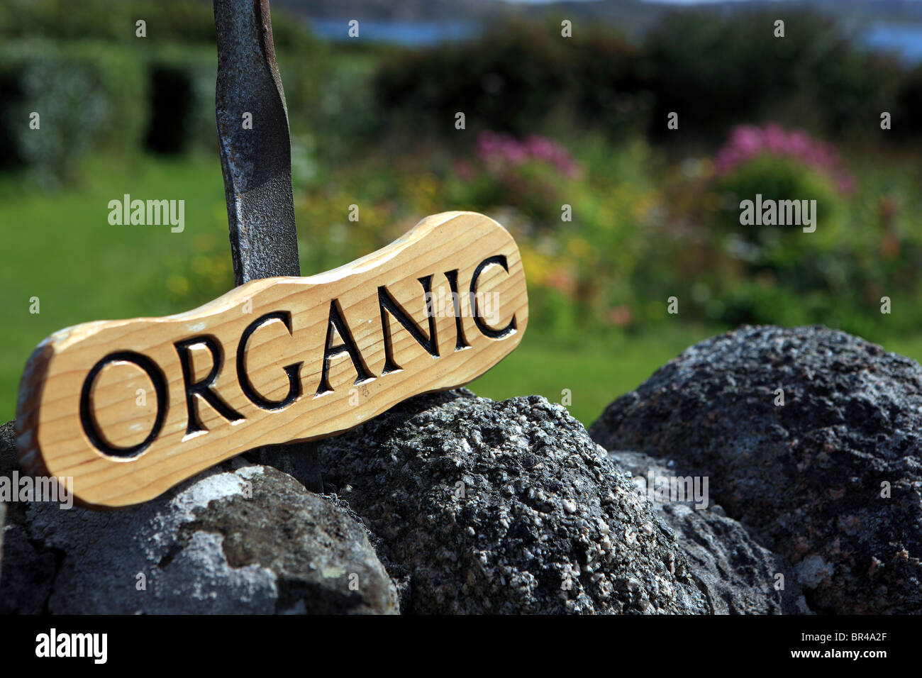 Garden organic sign hi-res stock photography and images - Alamy