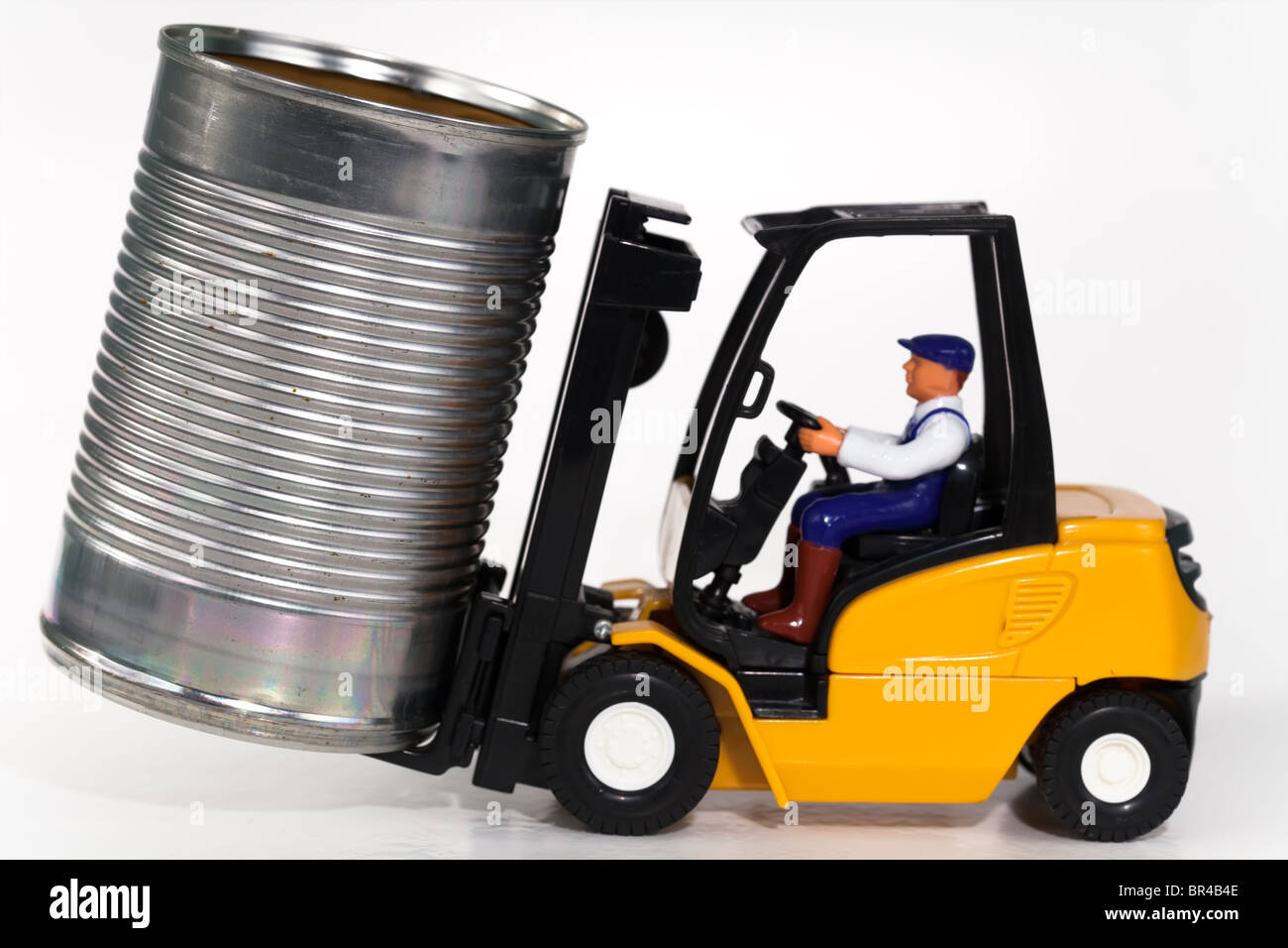 Forklift lifting box hi-res stock photography and images - Alamy