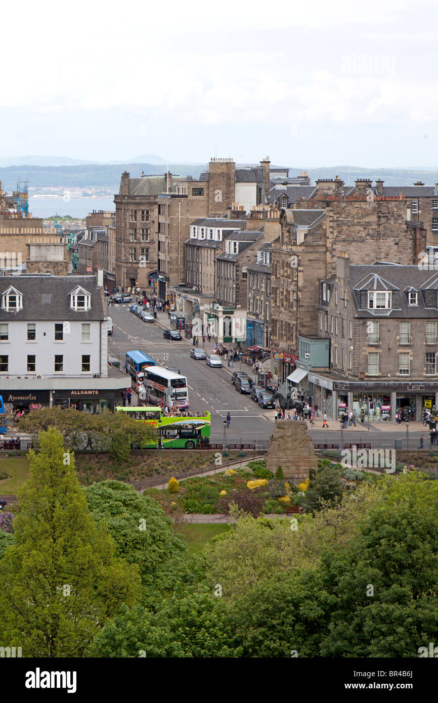 Edinburgh from above Stock Photo - Alamy