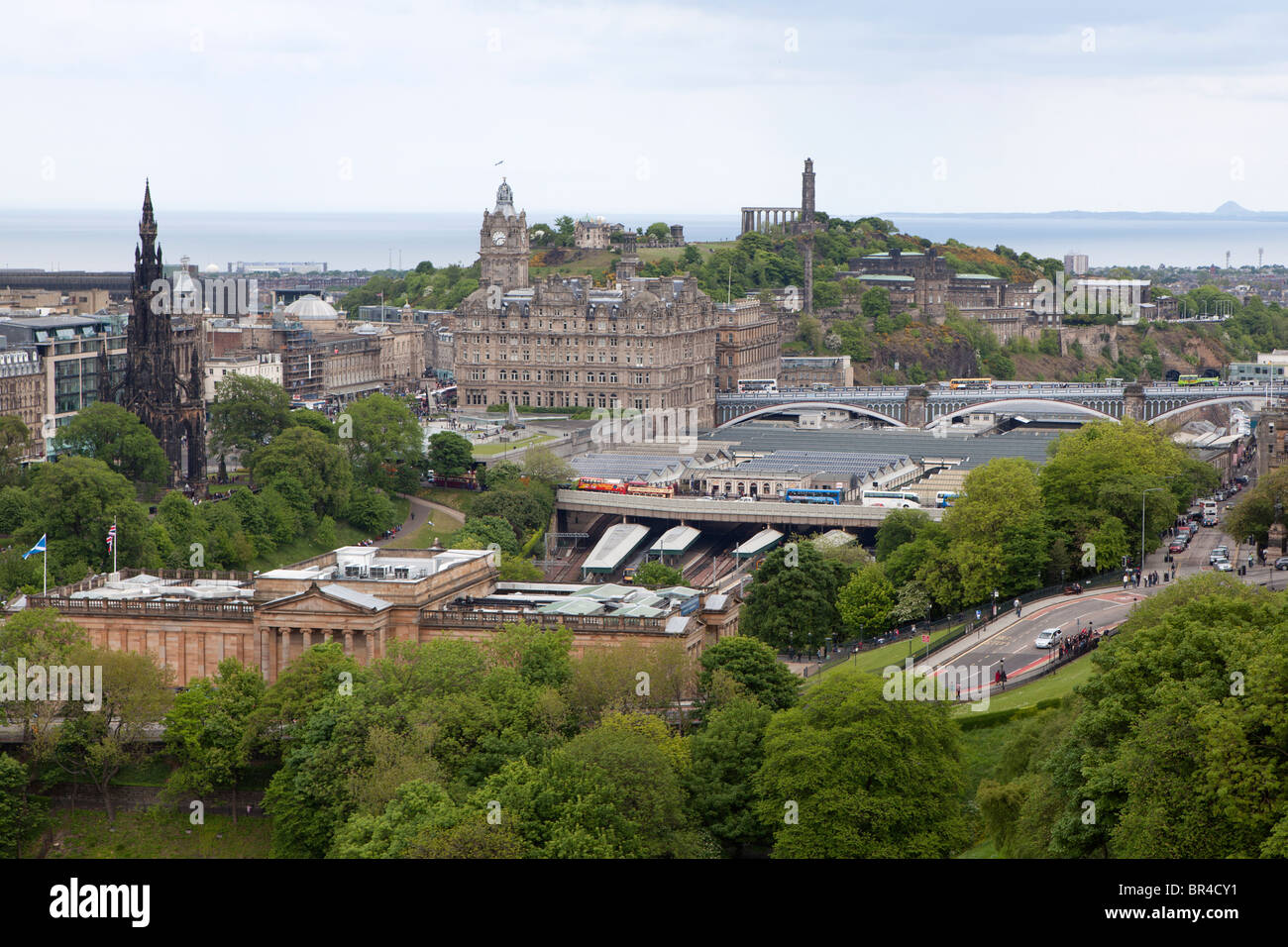 Edinburgh from above Stock Photo - Alamy