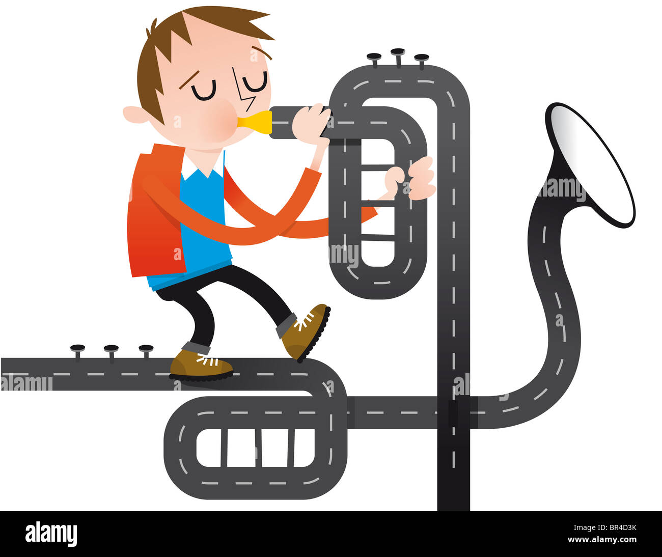 Man playing trumpet trumpet hi-res stock photography and images - Alamy