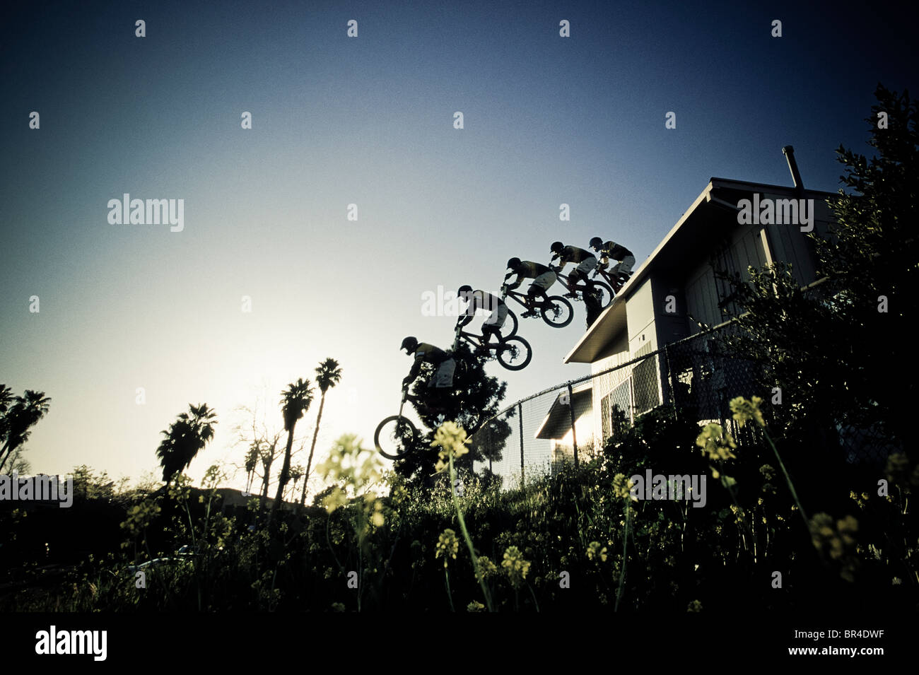 Jumping off roof hi-res stock photography and images - Alamy