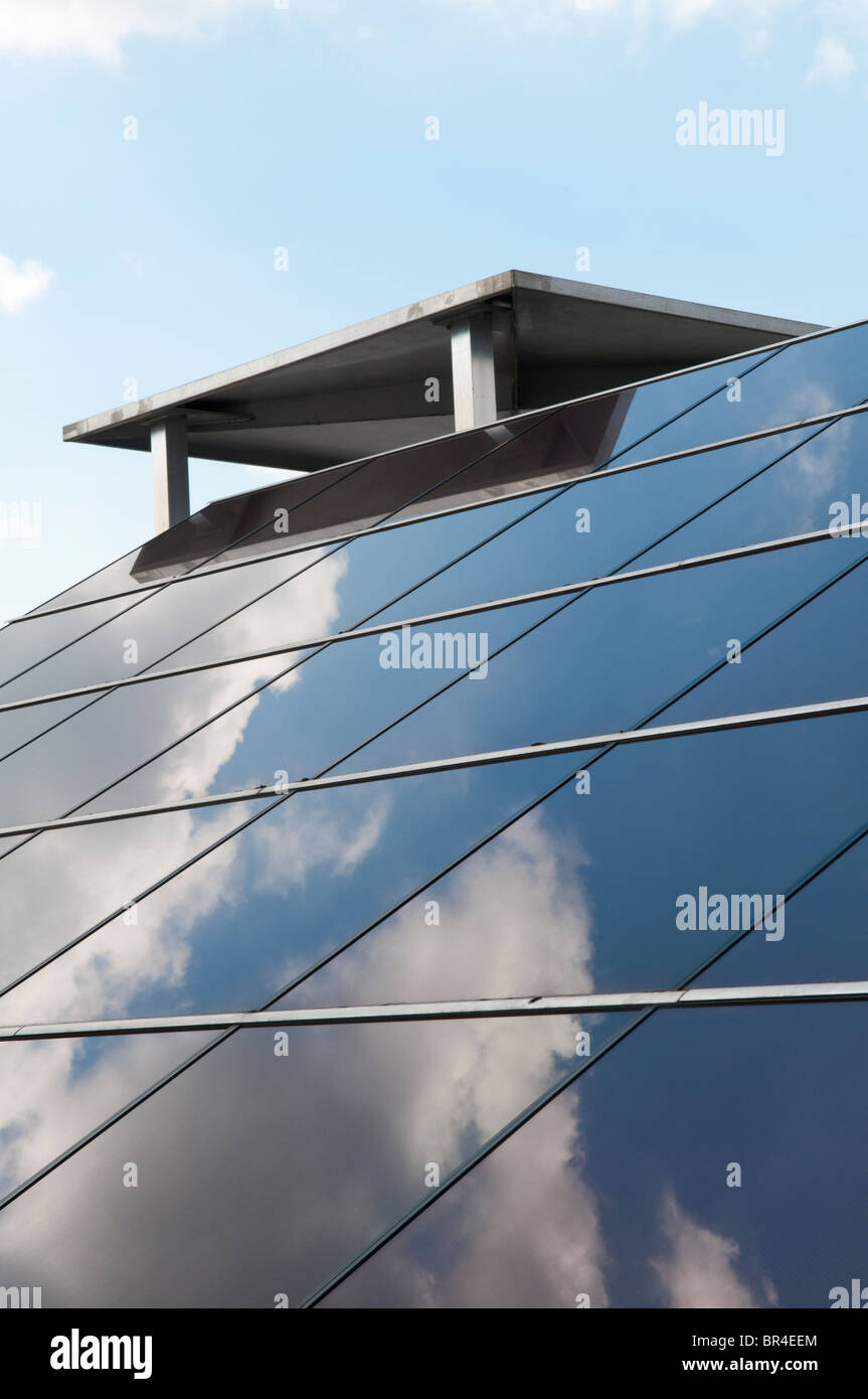 Photovoltaic solar panels (cells) on a roof in Swindon, Wiltshire, UK ...