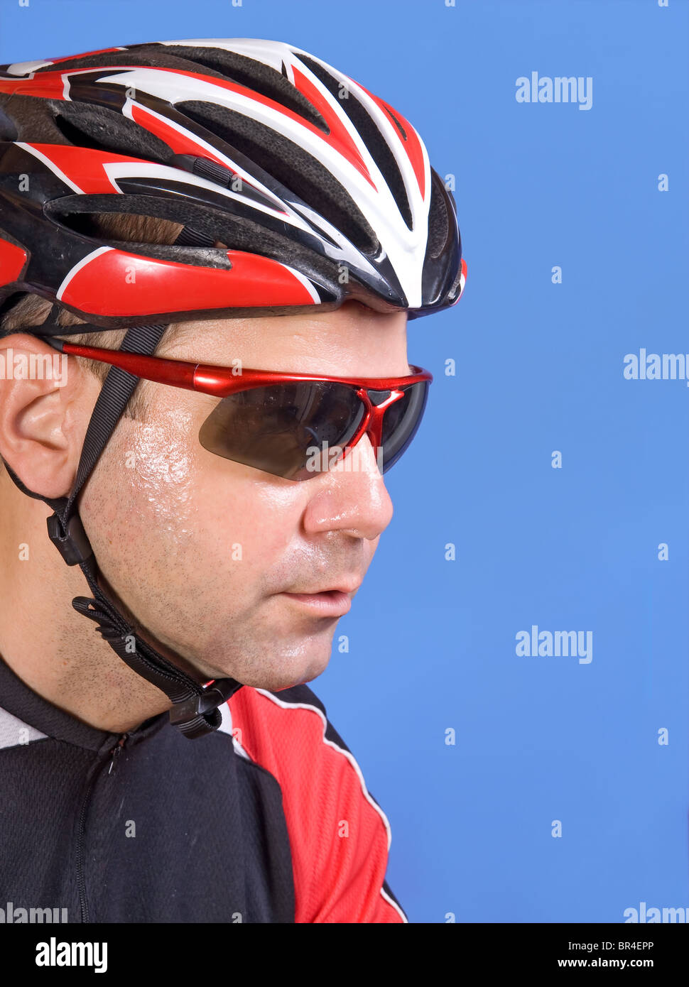 portrait of a cyclist Stock Photo - Alamy