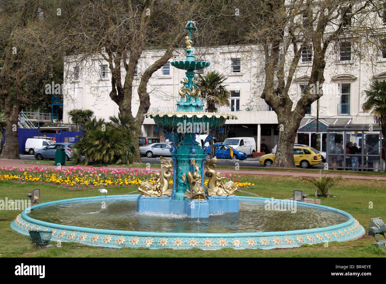 Princess Water Fountain Torquay Devon Stock Photo - Alamy