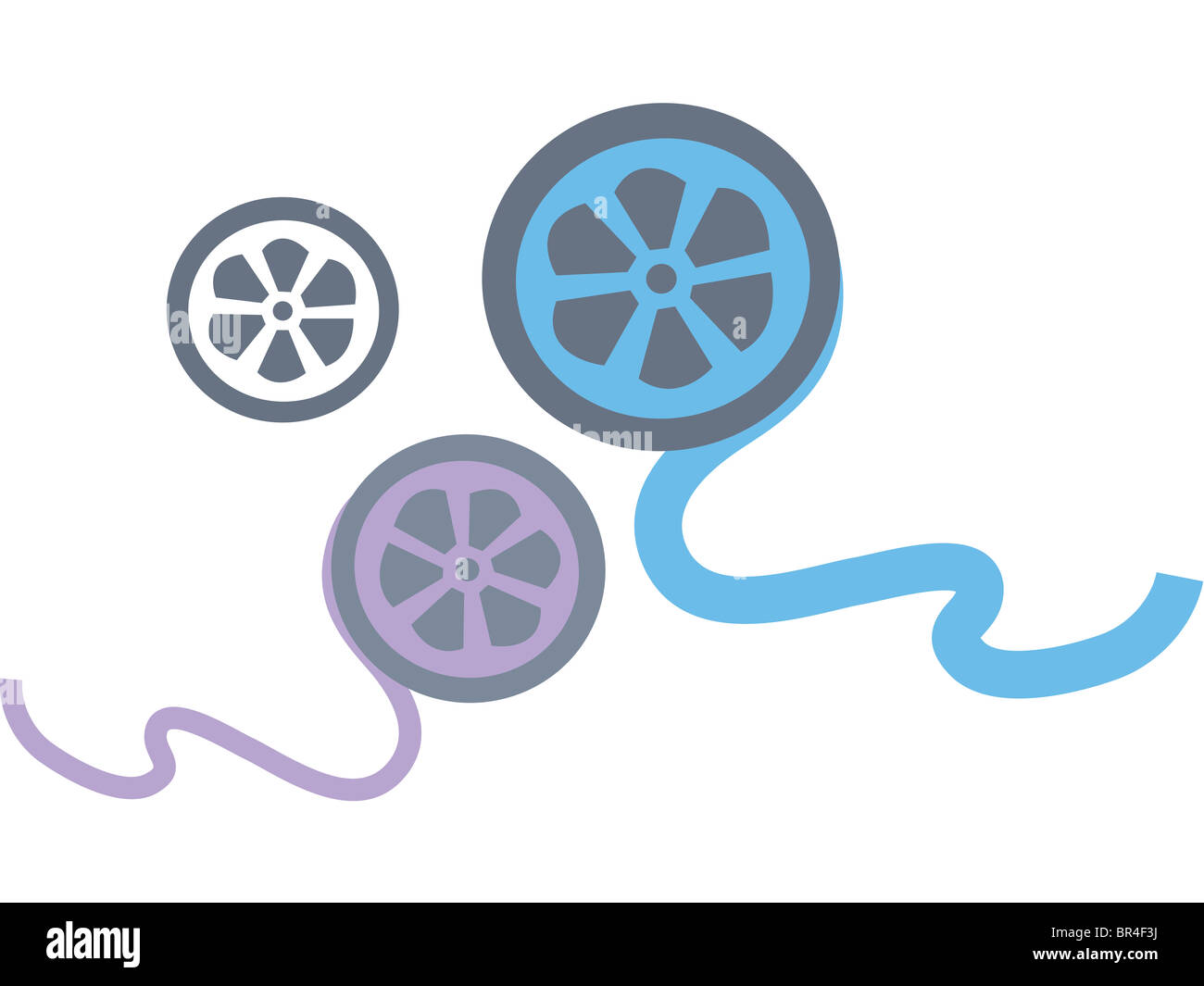 Reels vector vectors hi-res stock photography and images - Alamy