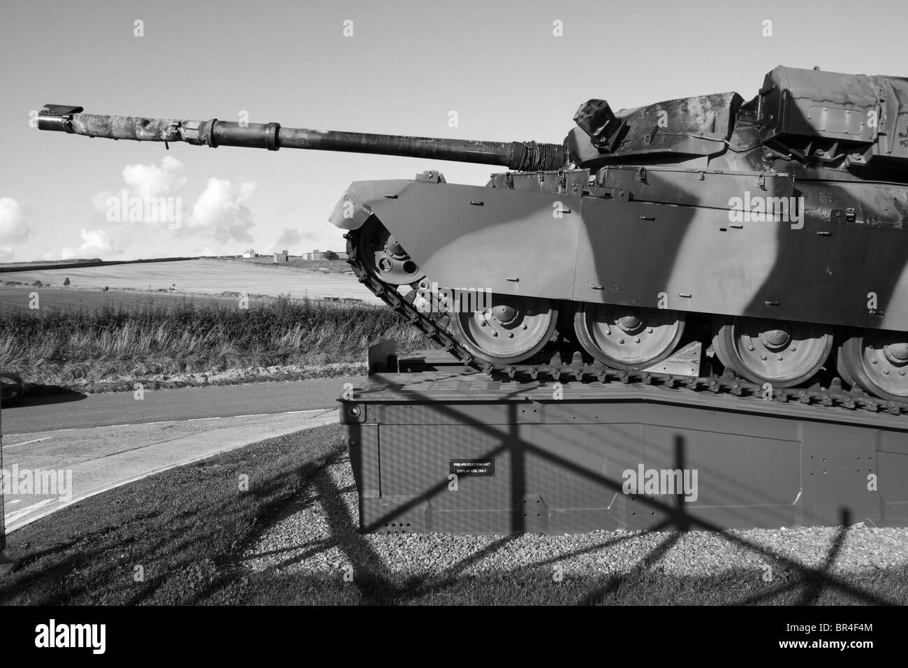 old 2nd world war armoured tank on display bat Castlemartin firing ...