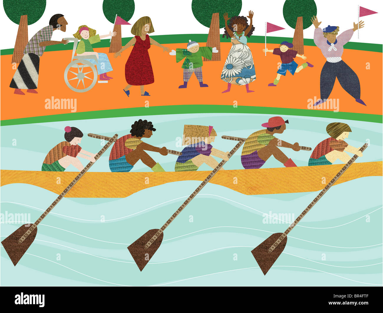 Cartoon Rowing Boat Stock Photos & Cartoon Rowing Boat Stock Images - Alamy