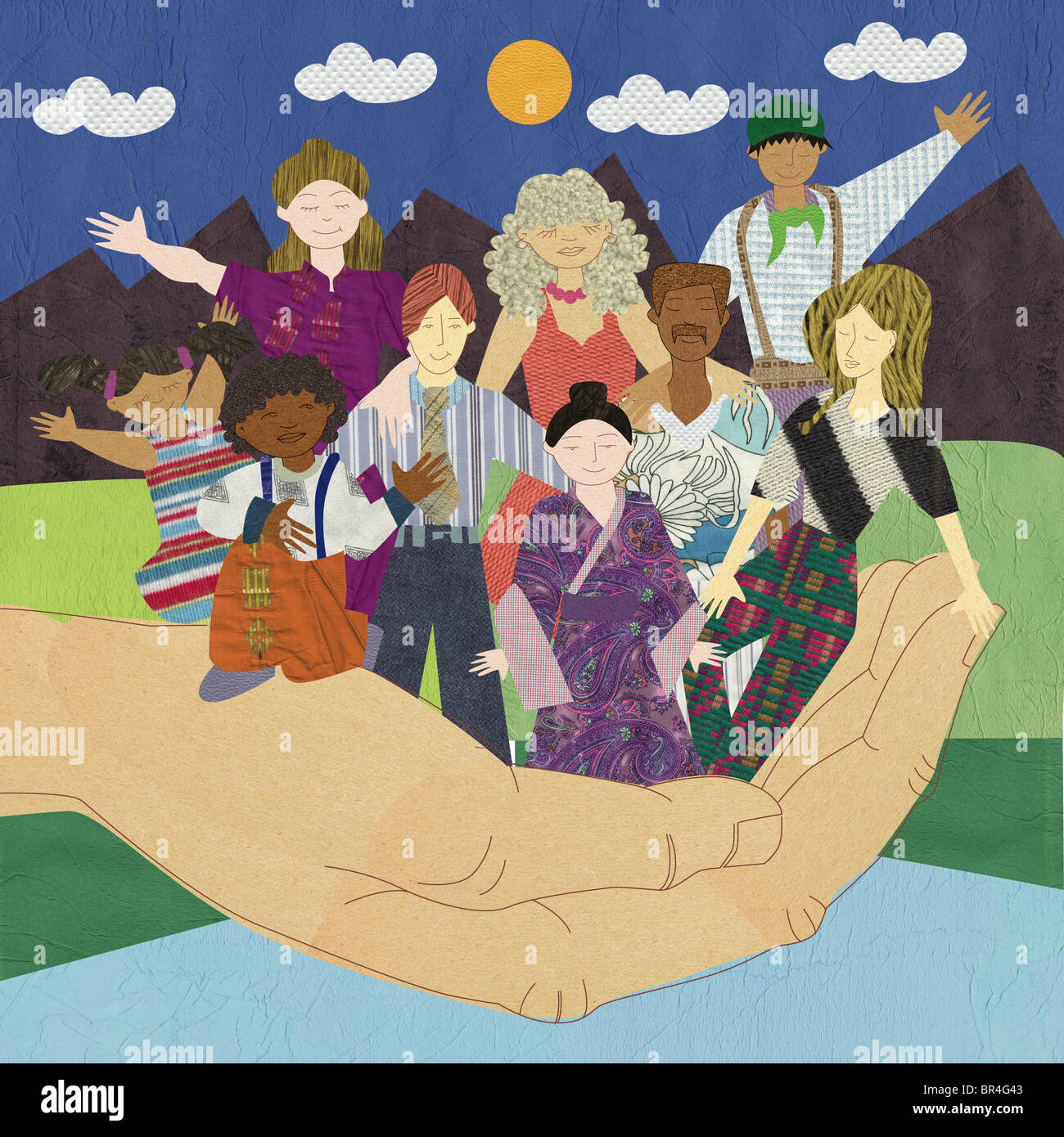 Multicultural population hi-res stock photography and images - Alamy