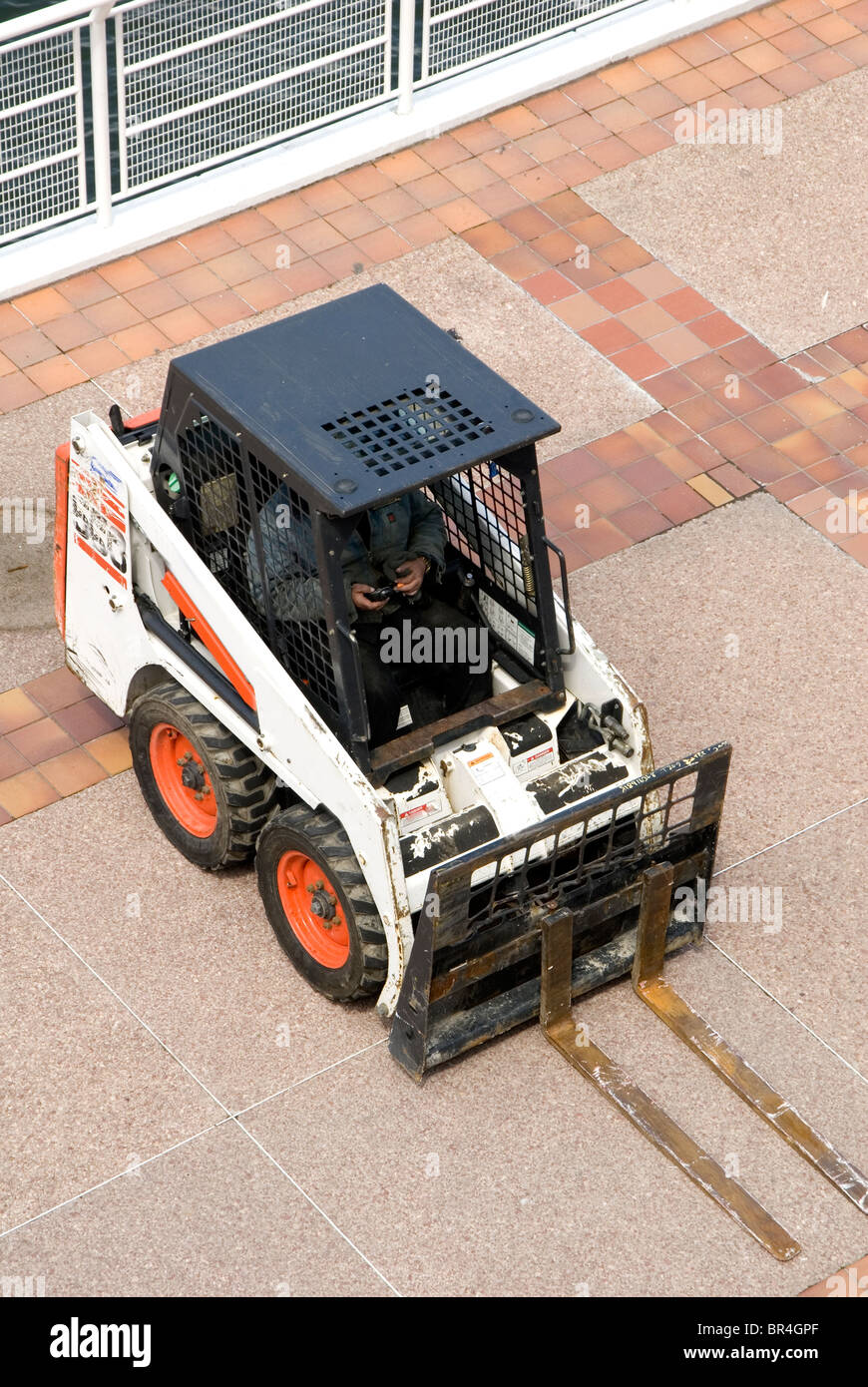 Top view of forklift Stock Photo - Alamy