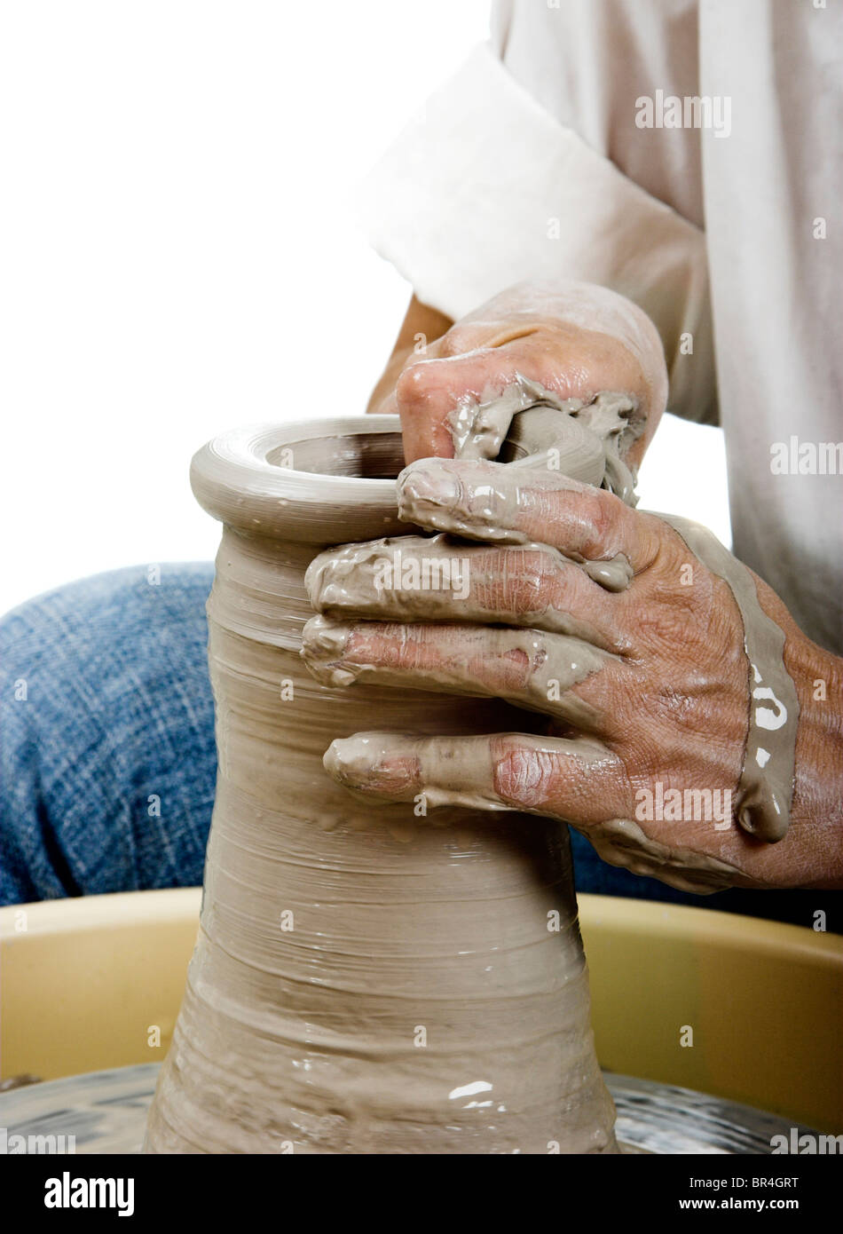 Close up picture works potters wheel hi-res stock photography and ...