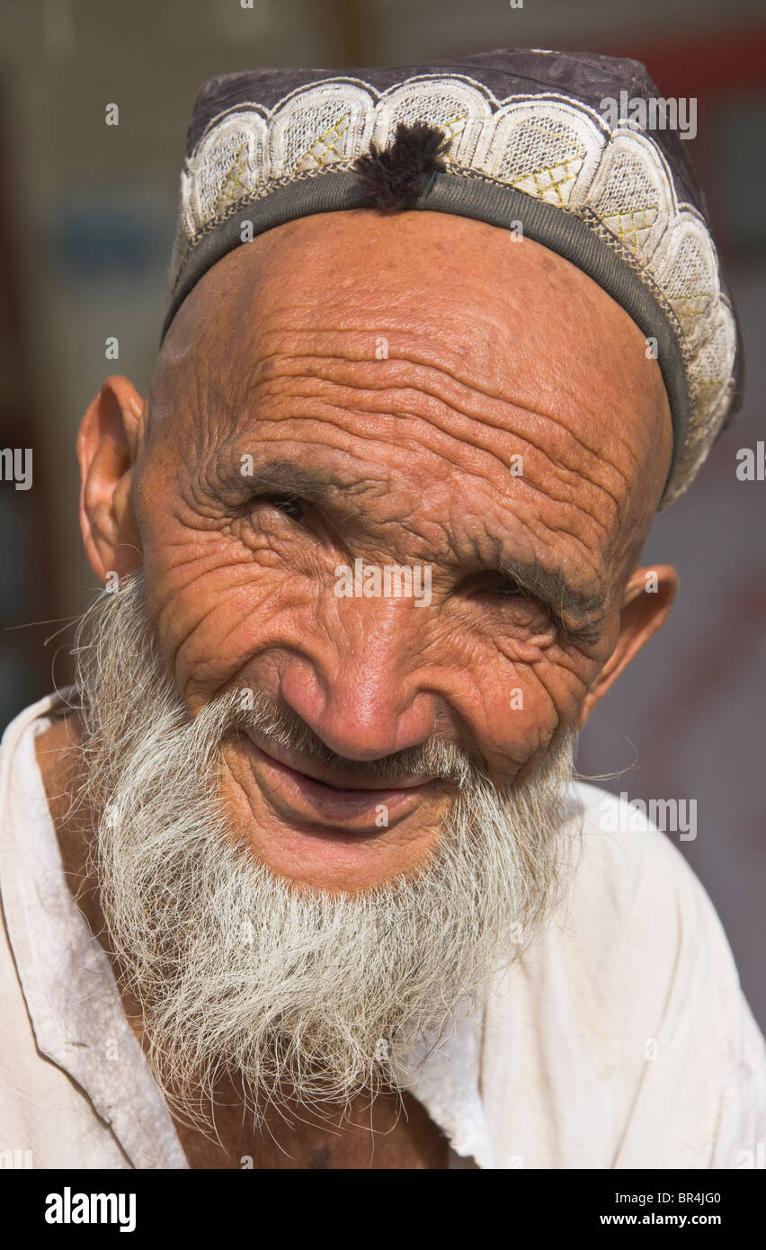 Uighur man, Hotan, Xinjiang, China Stock Photo - Alamy