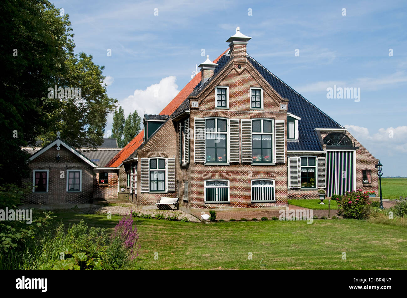 Friesland Netherlands Farm country seat manor Stock Photo - Alamy
