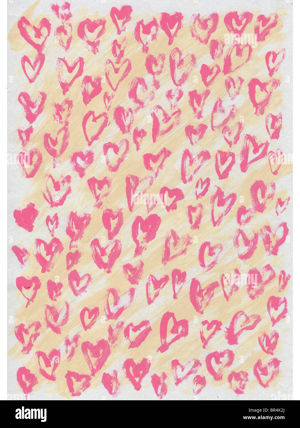 A pattern of pink hearts Stock Photo - Alamy