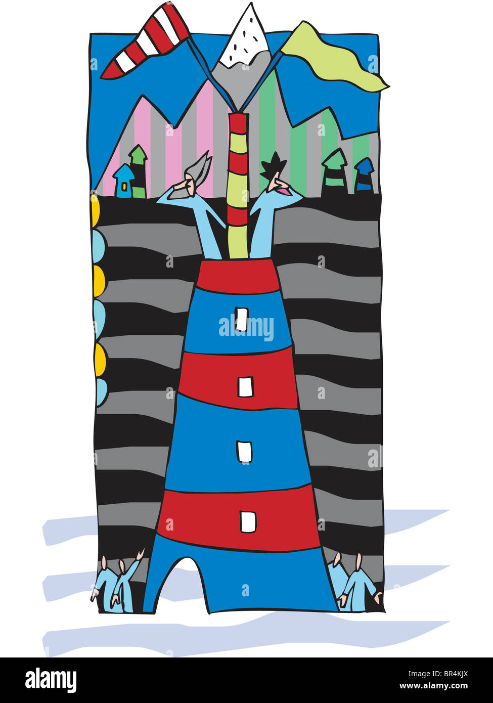 Building teams cartoon hi-res stock photography and images - Alamy