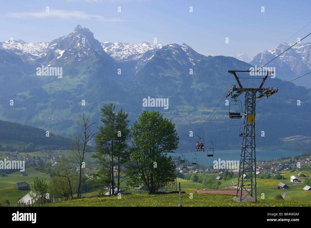 Amden with Walensee, Switzerland Stock Photo - Alamy