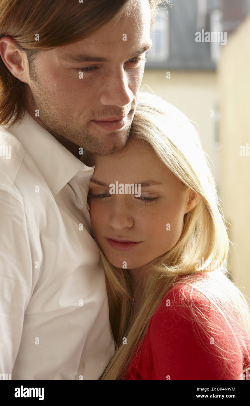 Young couple close together Stock Photo - Alamy