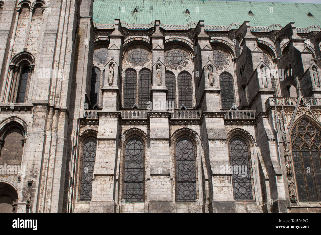 Chartres Cathedral, South facade, France Stock Photo - Alamy