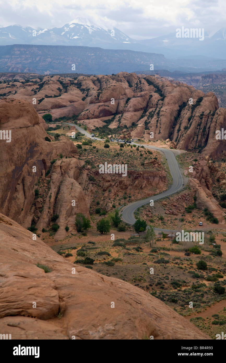 The Sand Flats Road near Moab, Utah Stock Photo - Alamy