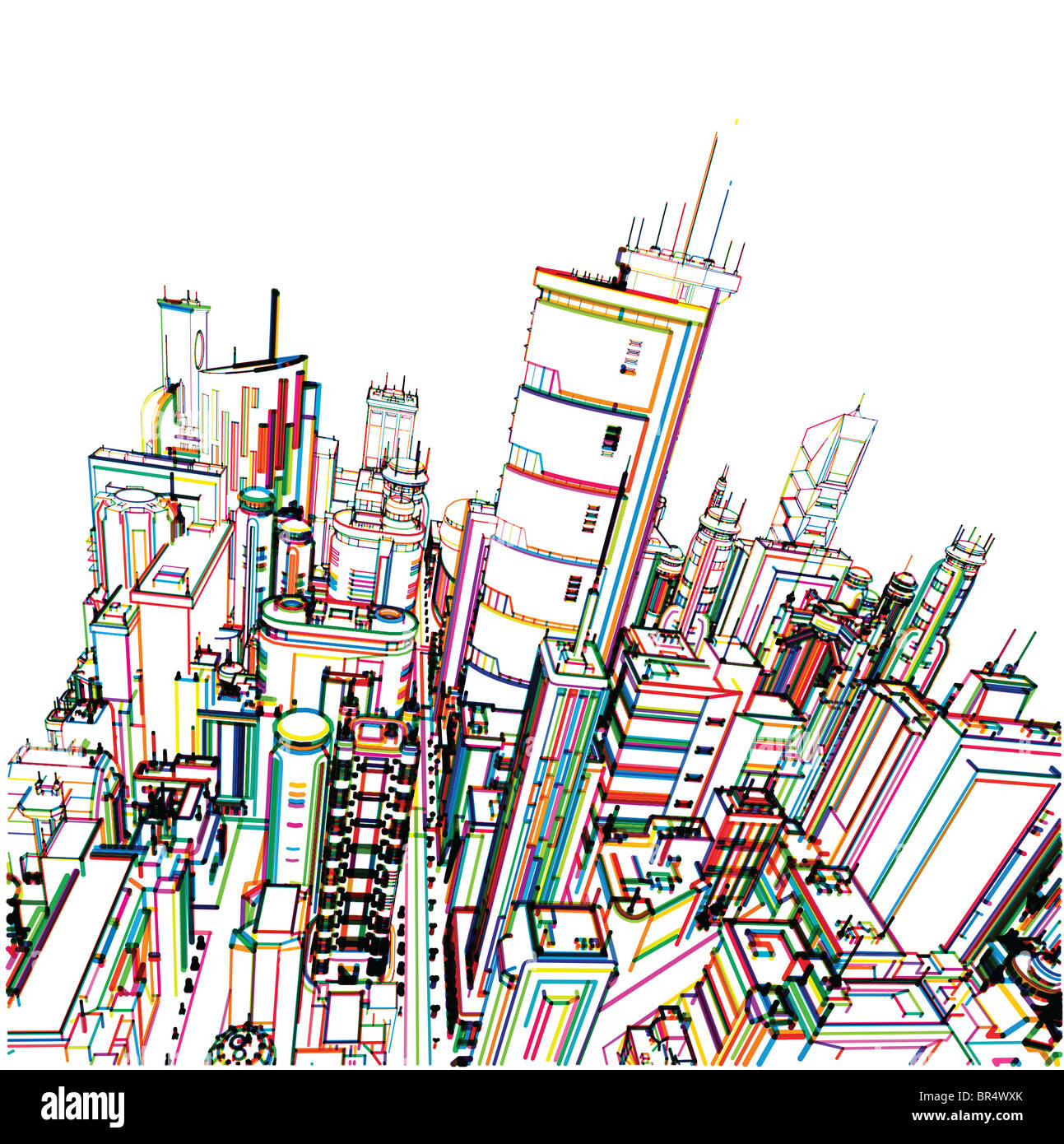 Simple Skyscraper Drawing