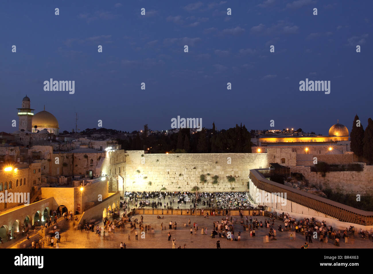 The Temple Mount in Jerusalem, including the Western Wall and the ...
