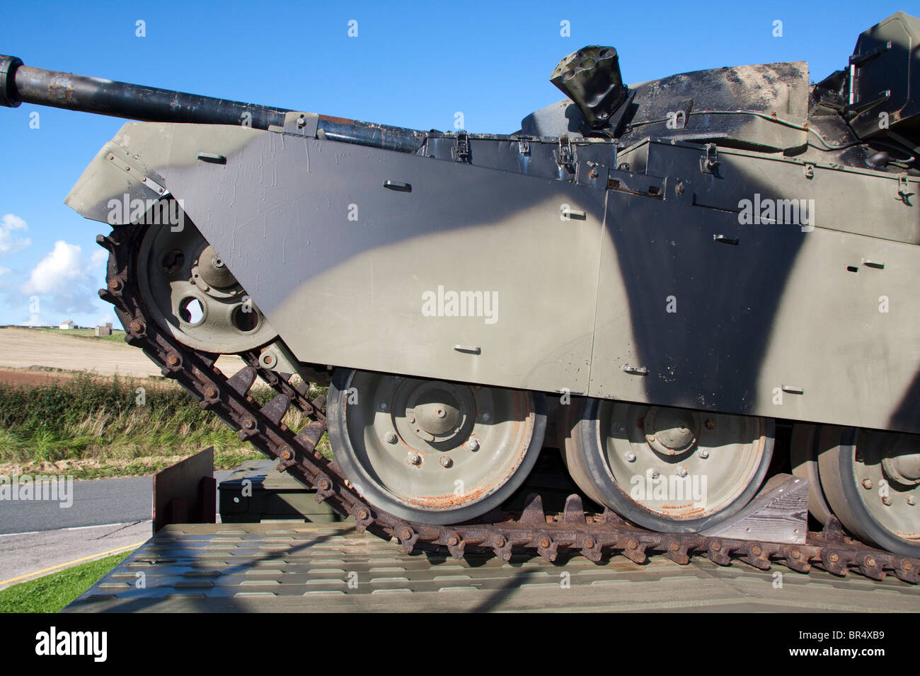 old 2nd world war armoured tank on display bat Castlemartin firing ...