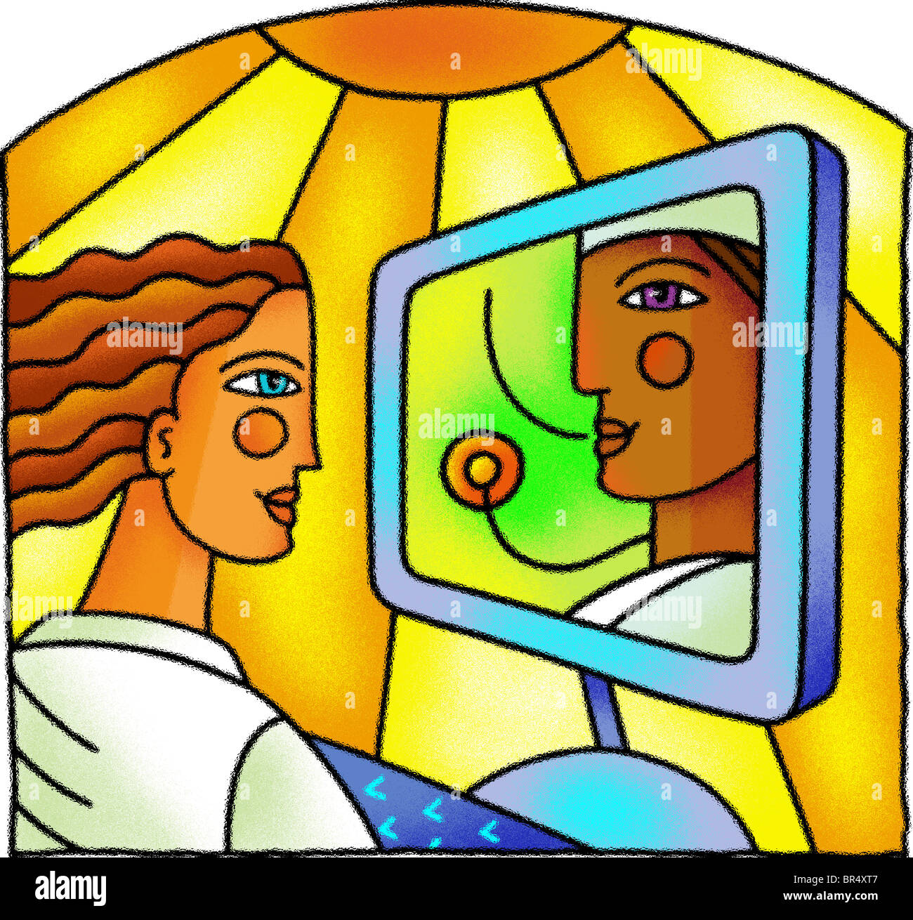 Vector Illustration Two Doctors Talking Stock Photos & Vector ...