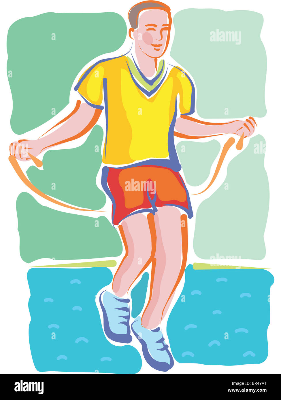 A man skipping rope Stock Photo - Alamy