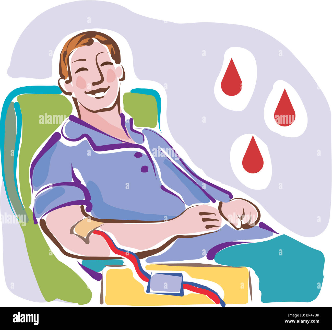 A man donating blood Stock Photo - Alamy