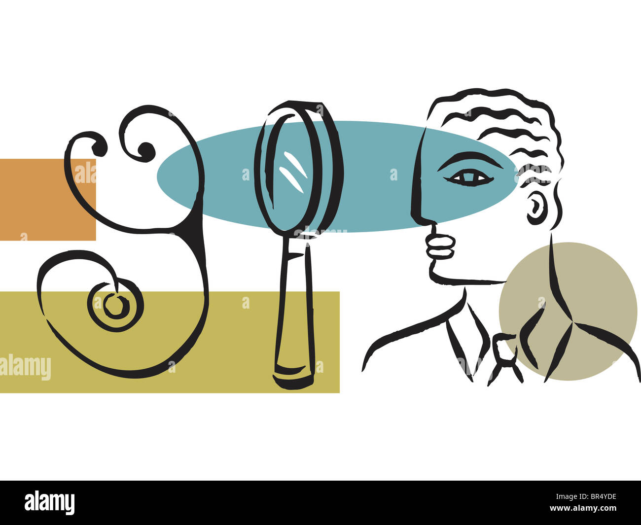 Picture of a man examining healthcare Stock Photo - Alamy