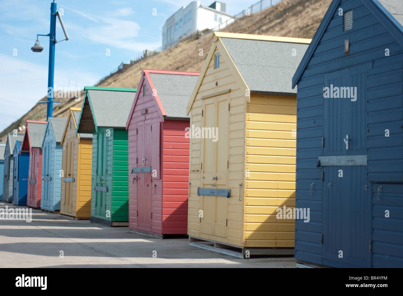 Colourful beach huts Stock Photo - Alamy
