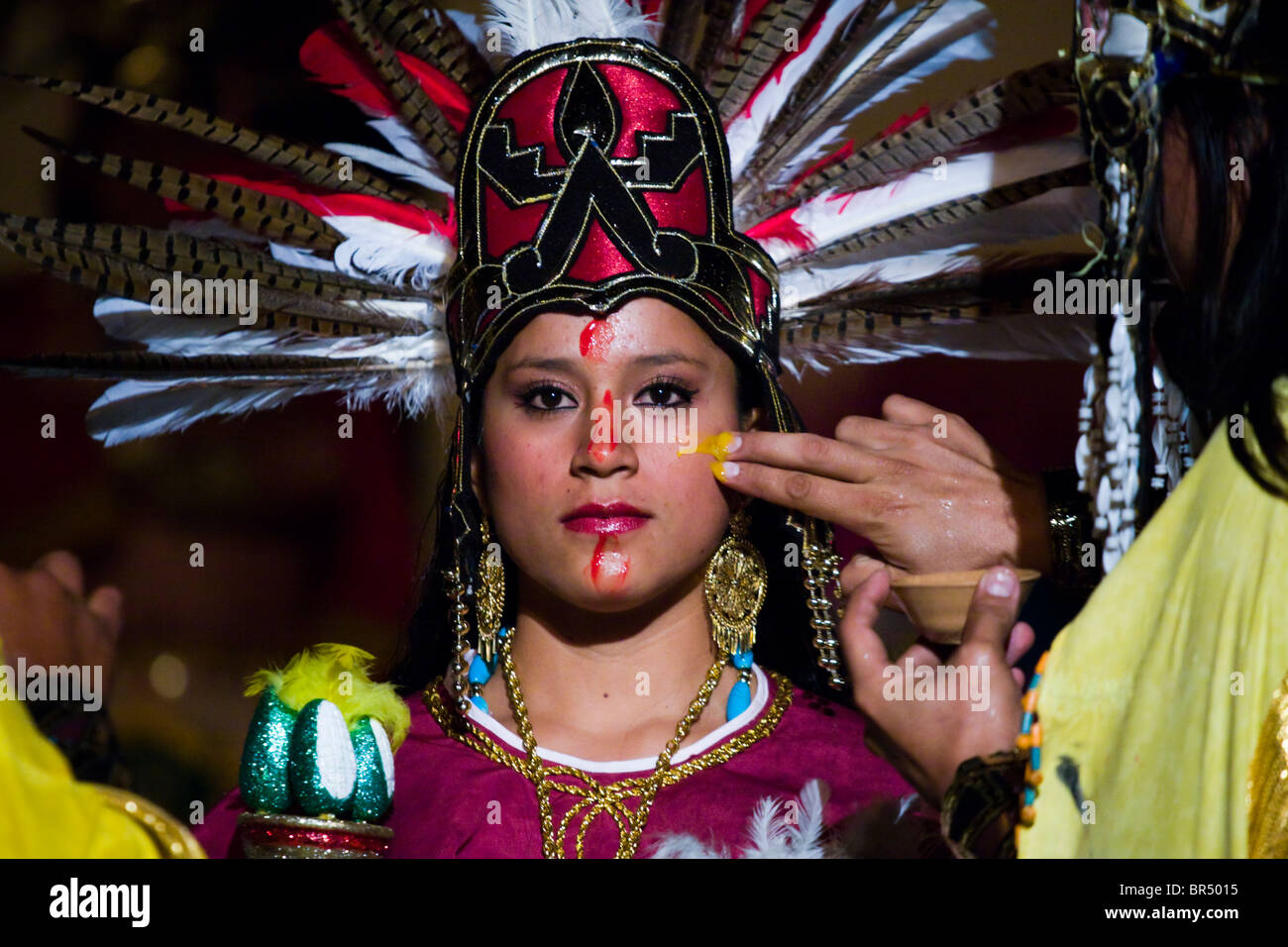 Performance of Bani Stui Gulal in Oaxaca City Oaxaca Mexico Stock Photo ...