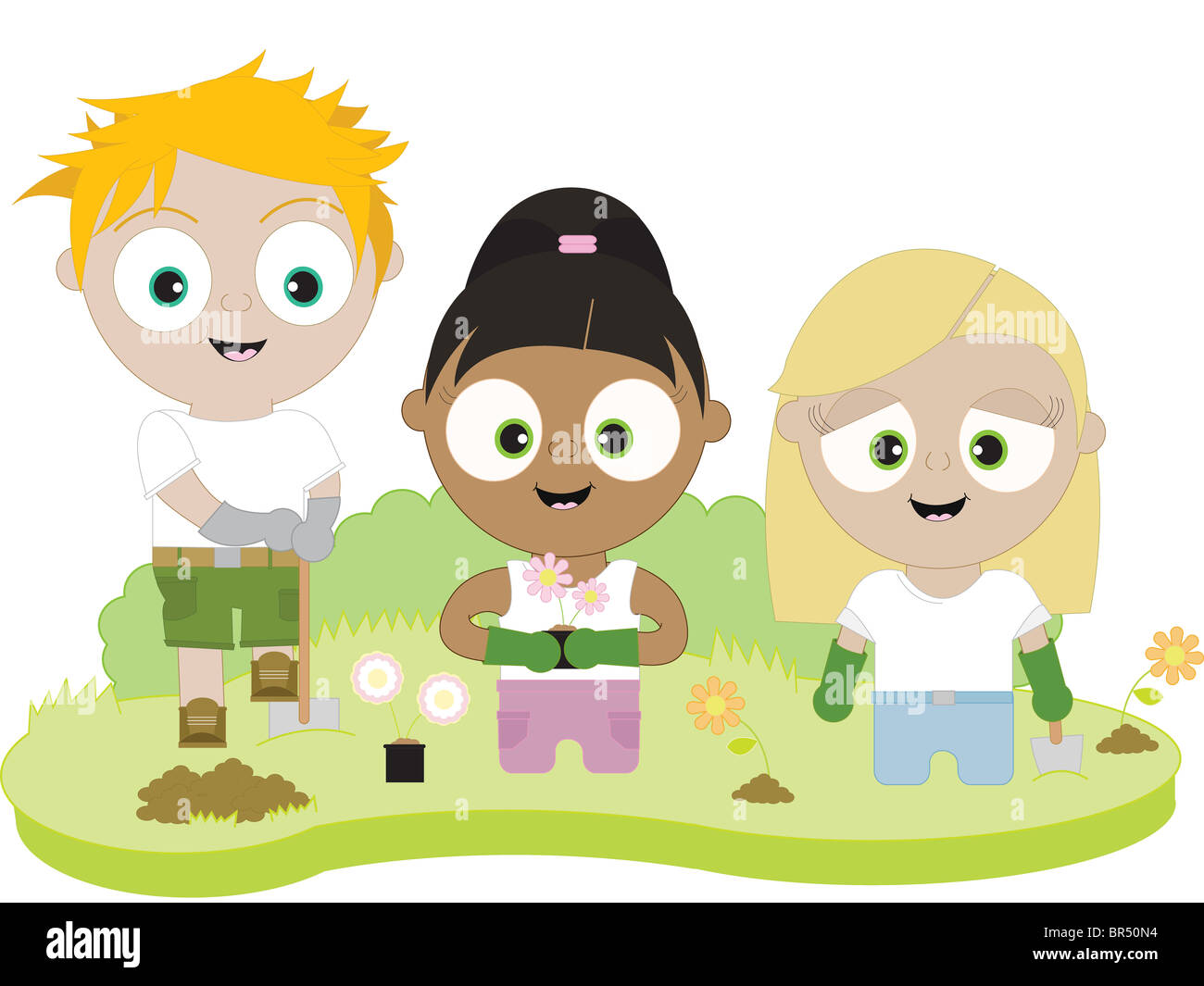 Growing children cartoon hi-res stock photography and images - Alamy