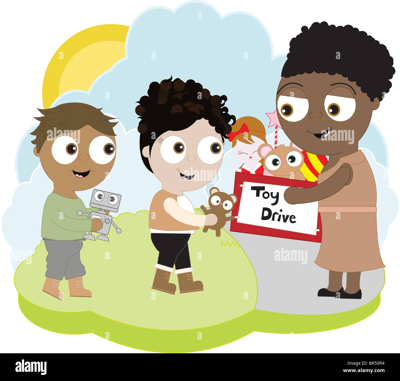 Boy Give Gift Cartoon Stock Photos & Boy Give Gift Cartoon Stock Images ...