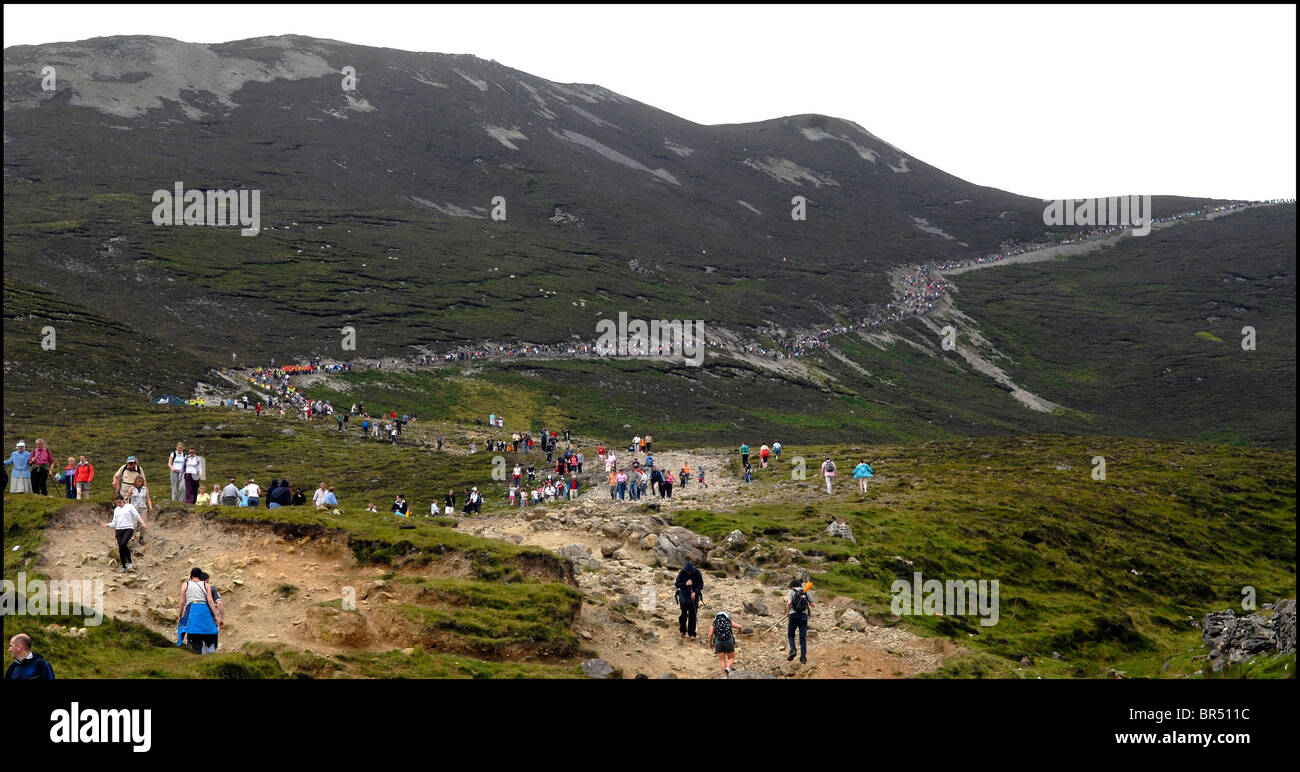 Ireland; County Mayo: Croagh Patrick Pilgrimage (2009 Stock Photo - Alamy