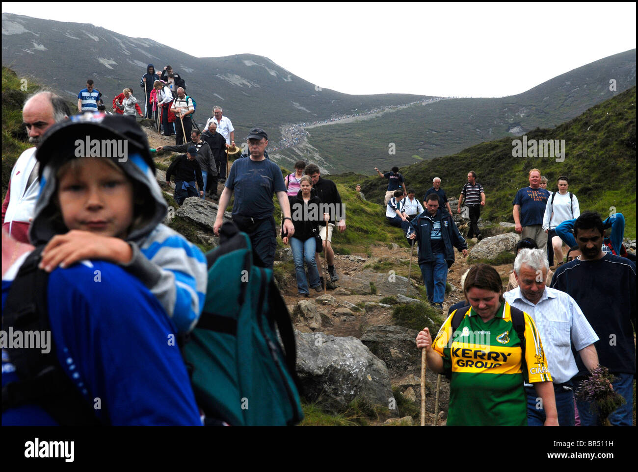 Ireland; County Mayo: Croagh Patrick Pilgrimage (2009 Stock Photo - Alamy