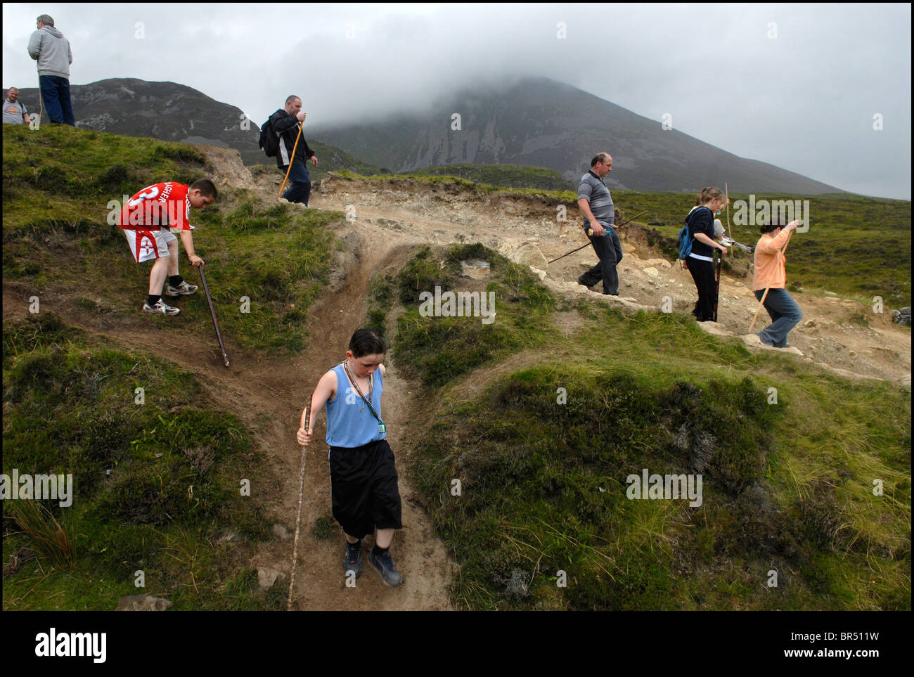 Ireland; County Mayo: Croagh Patrick Pilgrimage (2009 Stock Photo - Alamy