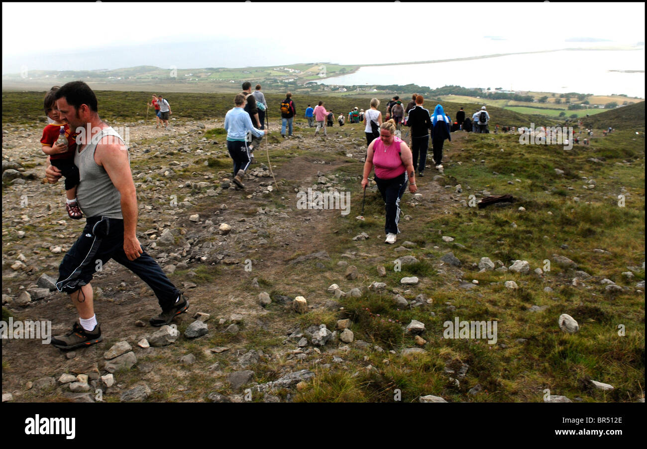 Ireland; County Mayo: Croagh Patrick Pilgrimage (2009 Stock Photo - Alamy