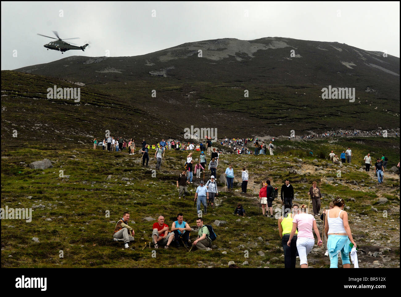 Ireland; County Mayo: Croagh Patrick Pilgrimage (2009 Stock Photo - Alamy