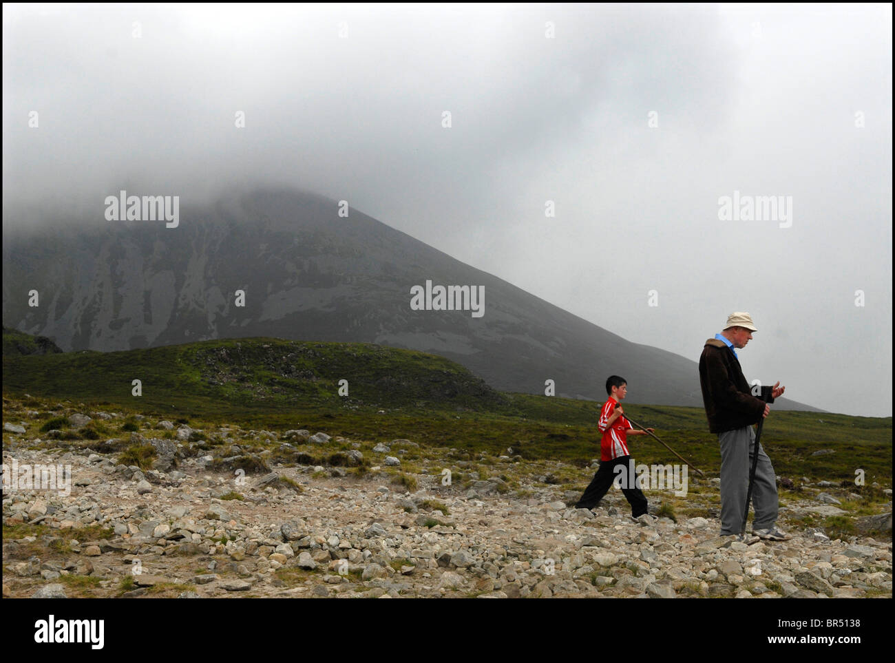 Ireland; County Mayo: Croagh Patrick Pilgrimage (2009 Stock Photo - Alamy