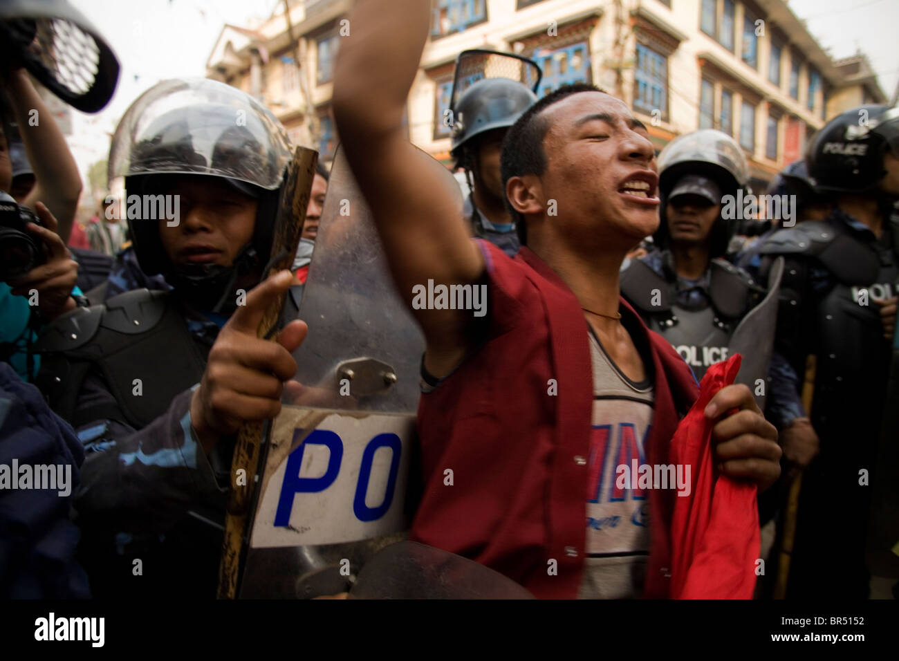 Nepal demonstrations hi-res stock photography and images - Alamy