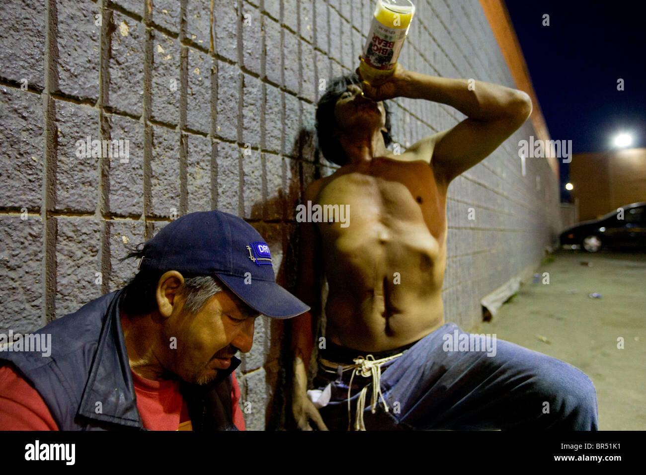 Homeless men Fort McMurray Alberta Canada Stock Photo - Alamy