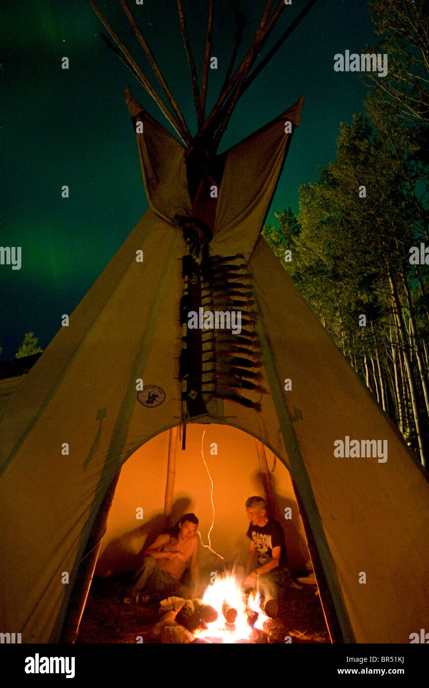 First Nation Gathering Fort McKay Alberta Canada Stock Photo - Alamy
