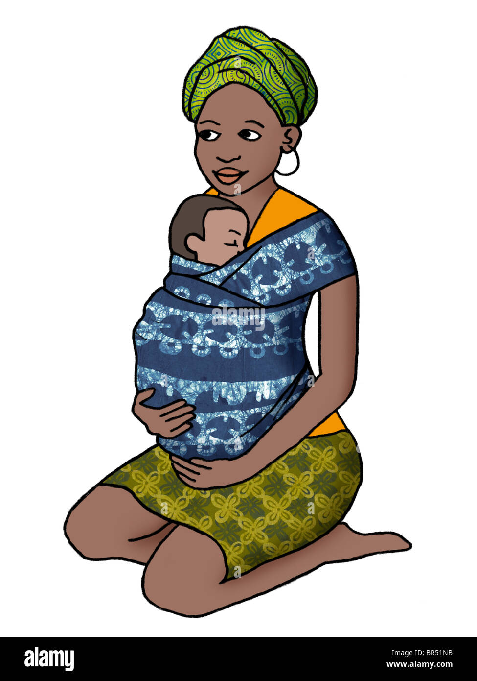 African boy painting Cut Out Stock Images & Pictures - Alamy