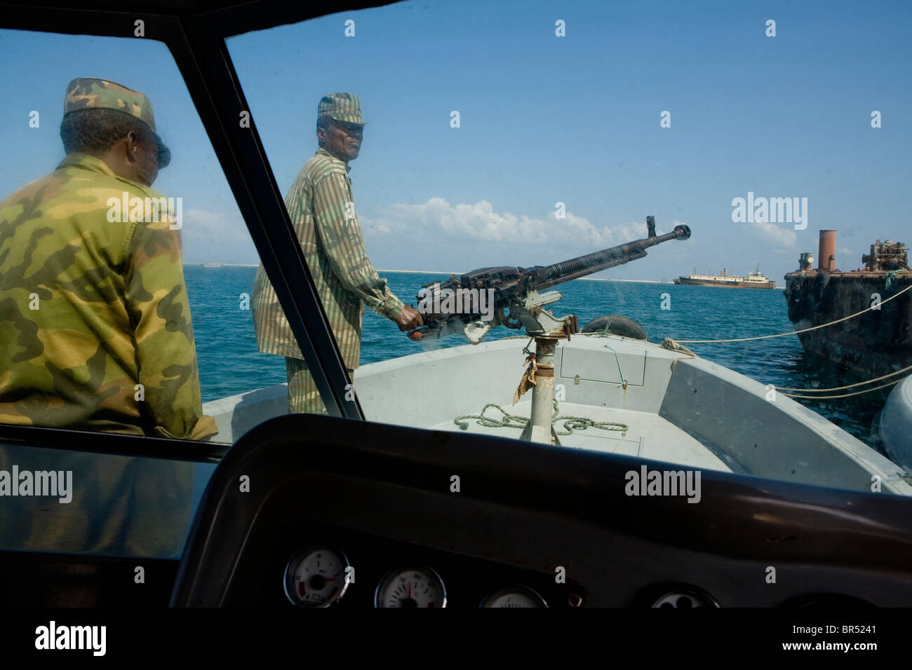 Somaliland coast guard on board one of their three anti-piracy ...